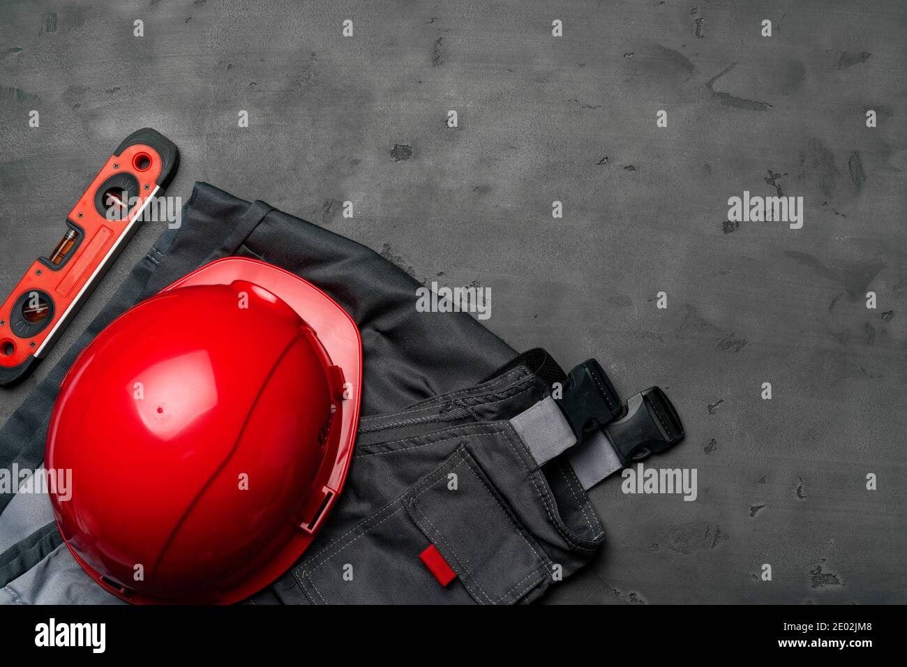 Top view of uniform of construction worker Stock Photo - Alamy