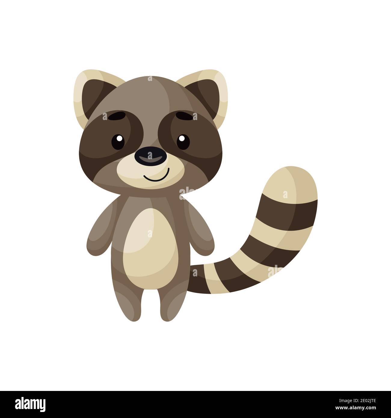 Cute Baby Raccoon Cartoon