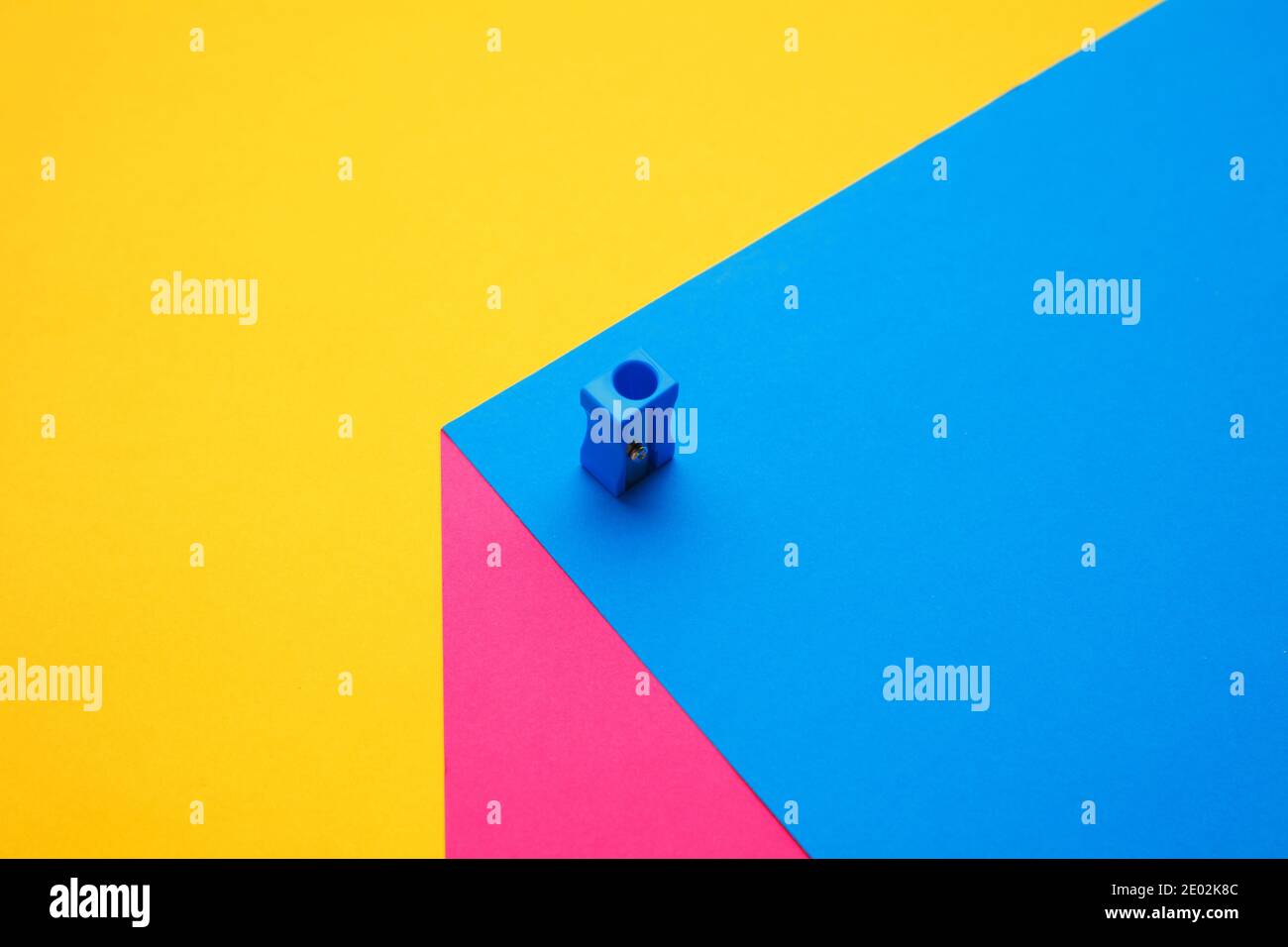 Stationery in bright pop colors with visual illusion effect, modern art ...