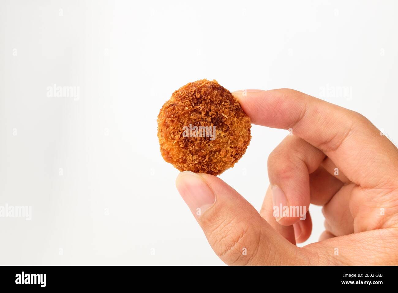 Mini Pork Cutlet on White Background Stock Photo - Alamy
