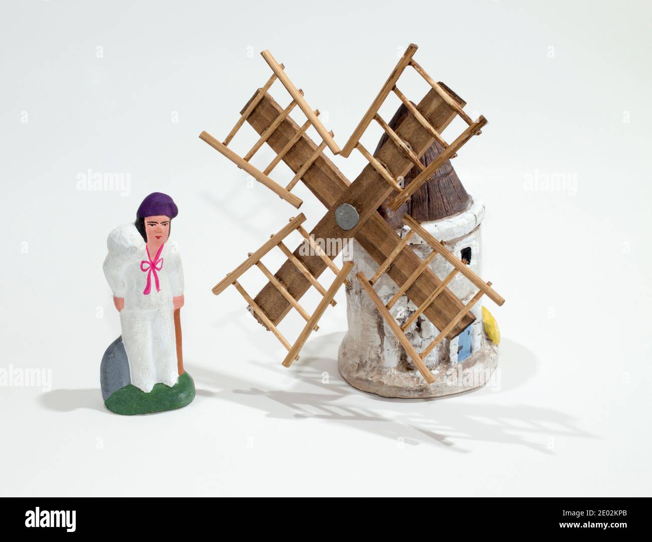 miller and windmil Stock Photo - Alamy