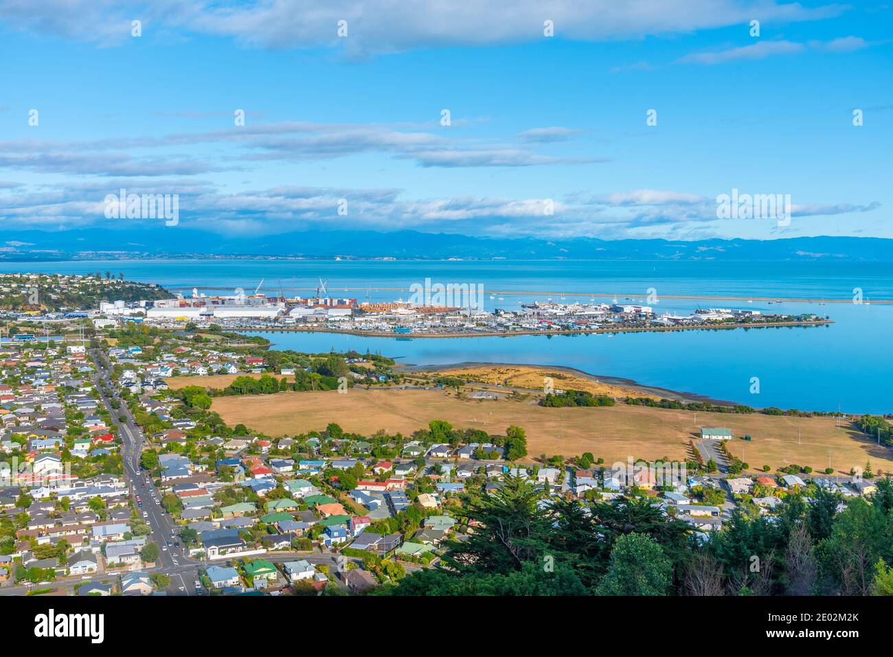 Aerial view of Nelson in New Zealand Stock Photo - Alamy