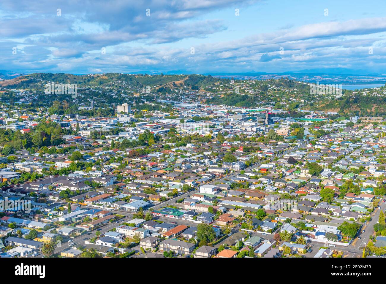 Aerial view of downtown Nelson in New Zealand Stock Photo - Alamy