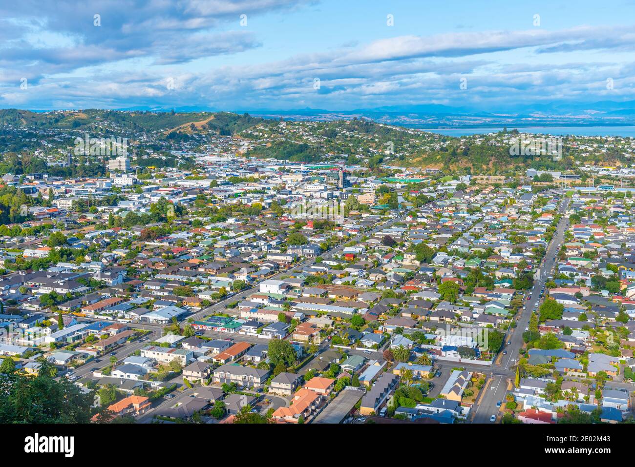 Aerial view of downtown Nelson in New Zealand Stock Photo - Alamy