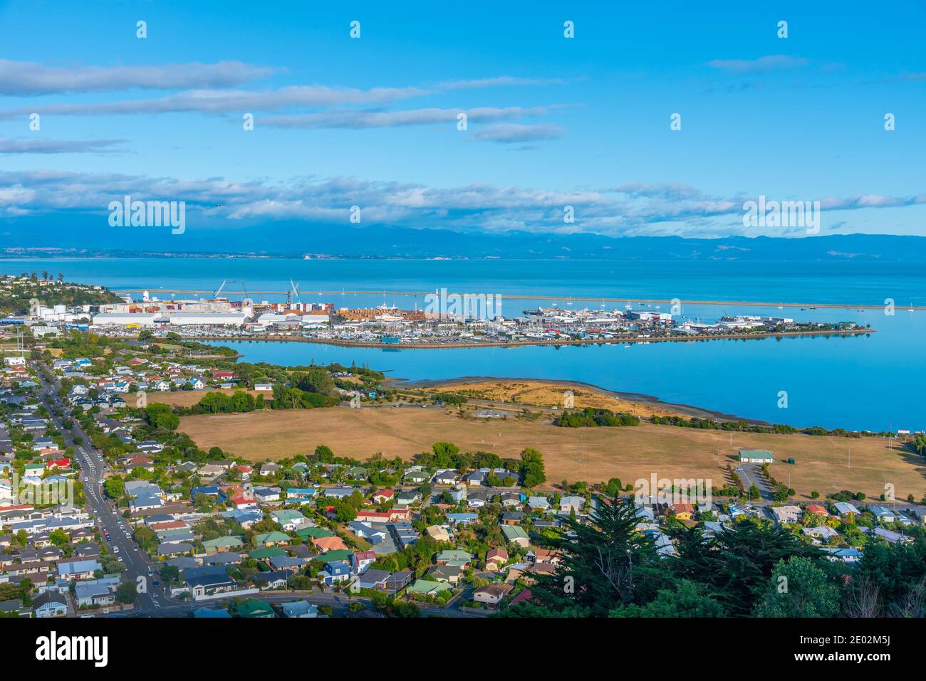 Aerial view of Nelson in New Zealand Stock Photo - Alamy