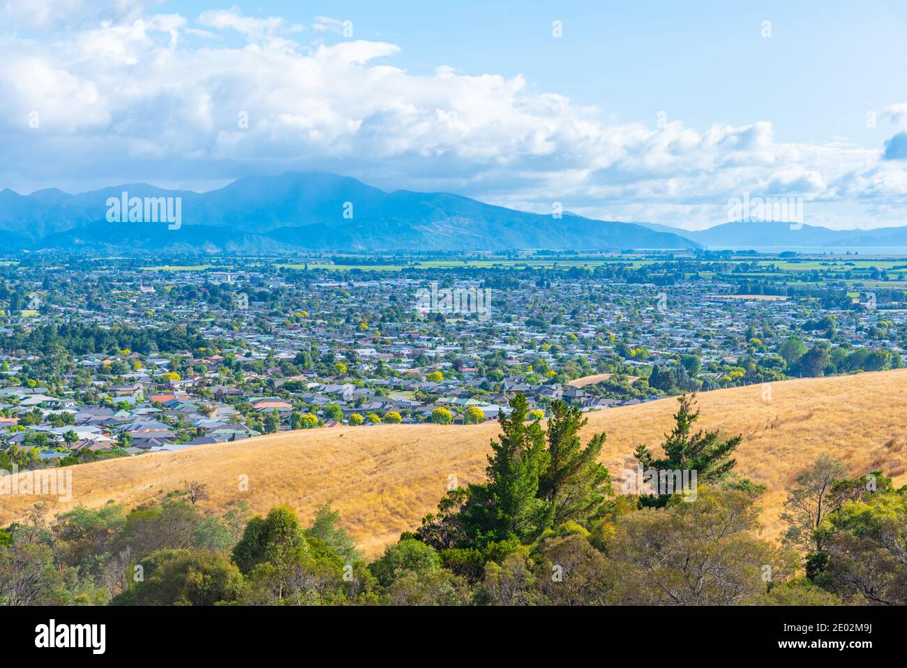 Aerial view of Blenheim in New Zealand Stock Photo - Alamy