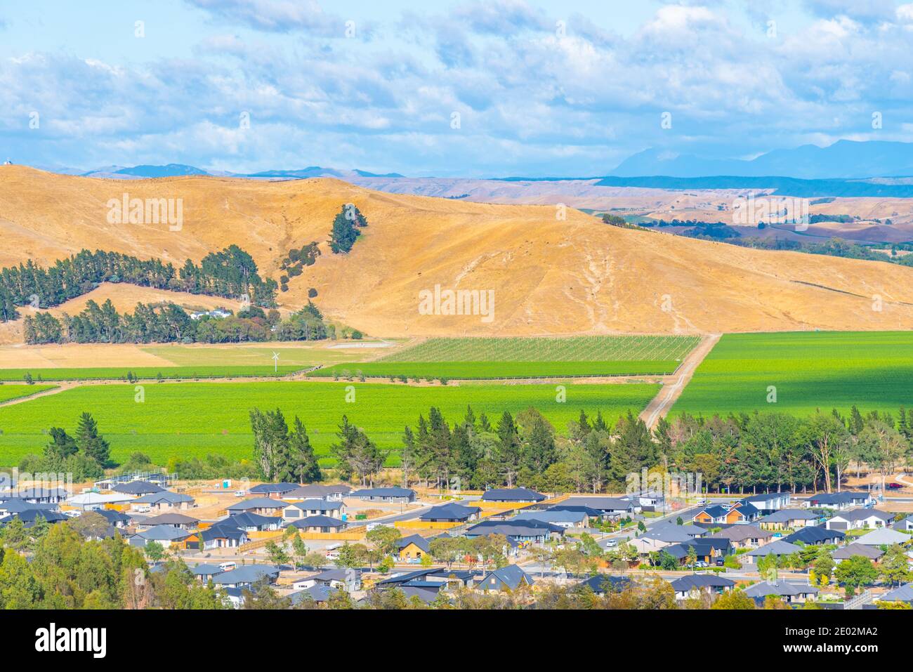 Aerial view of Blenheim in New Zealand Stock Photo - Alamy