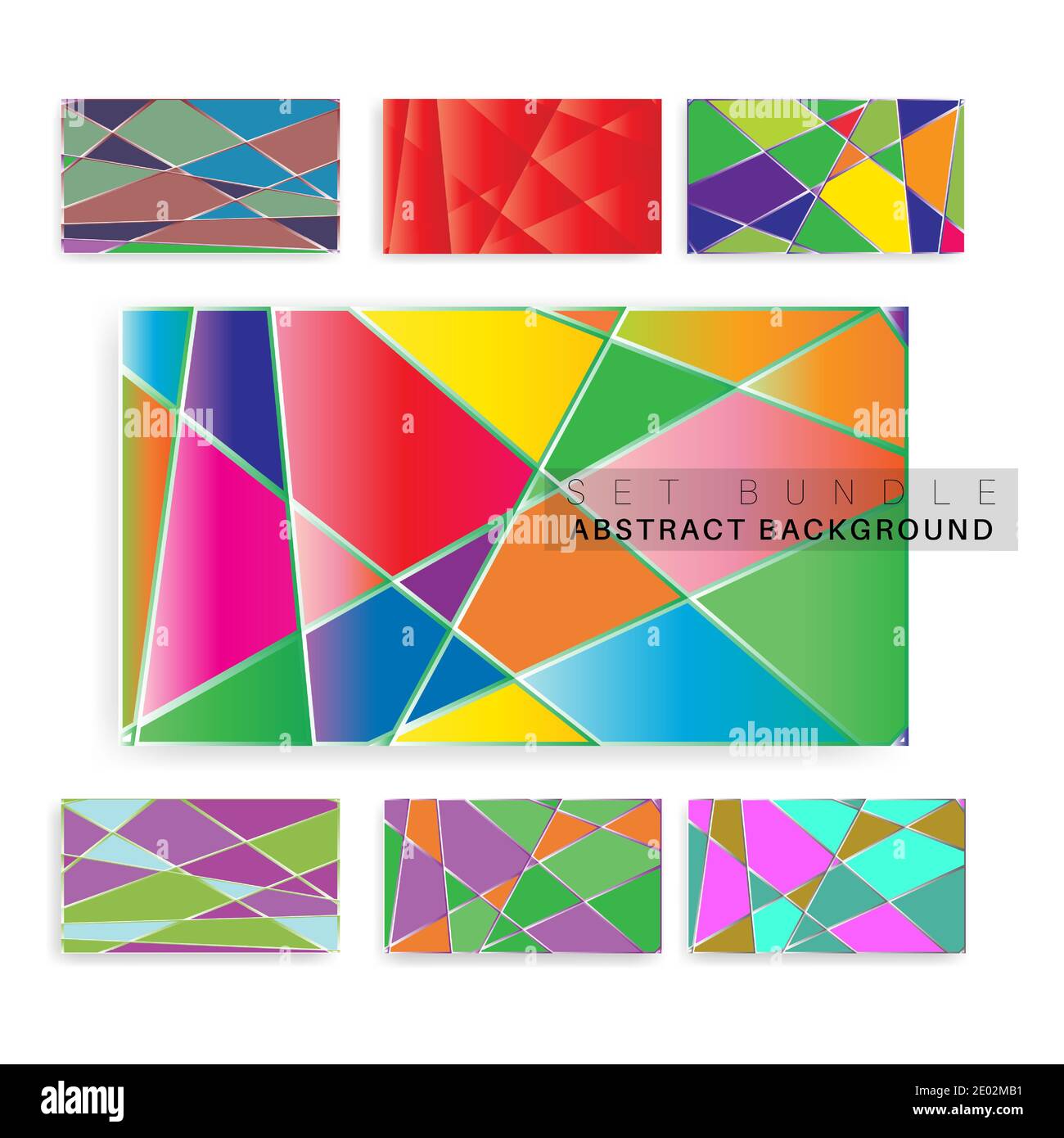 collection vector abstract background. colorful triangle design with ...