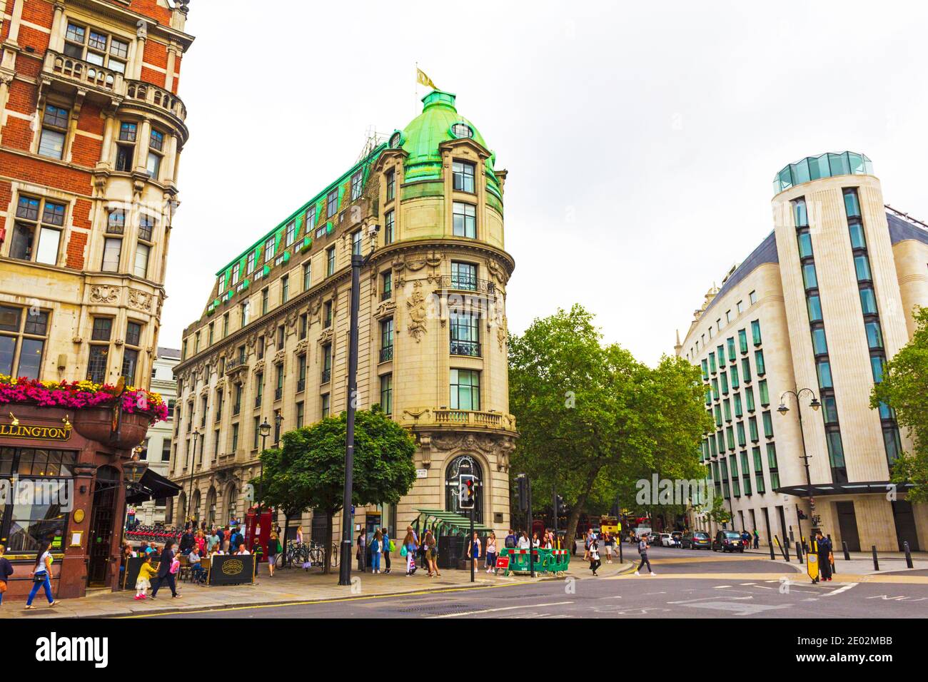 View of Strand -a major thoroughfare in the City of Westminster ...