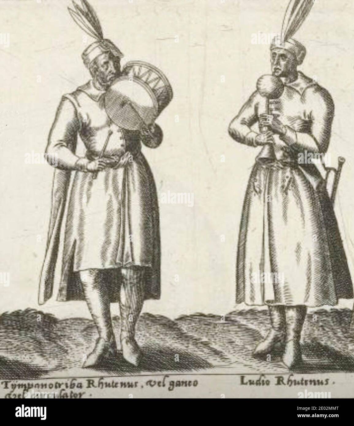 Ruthenians (Rutheni), an illustration in a book by Pietro Bertelli ...