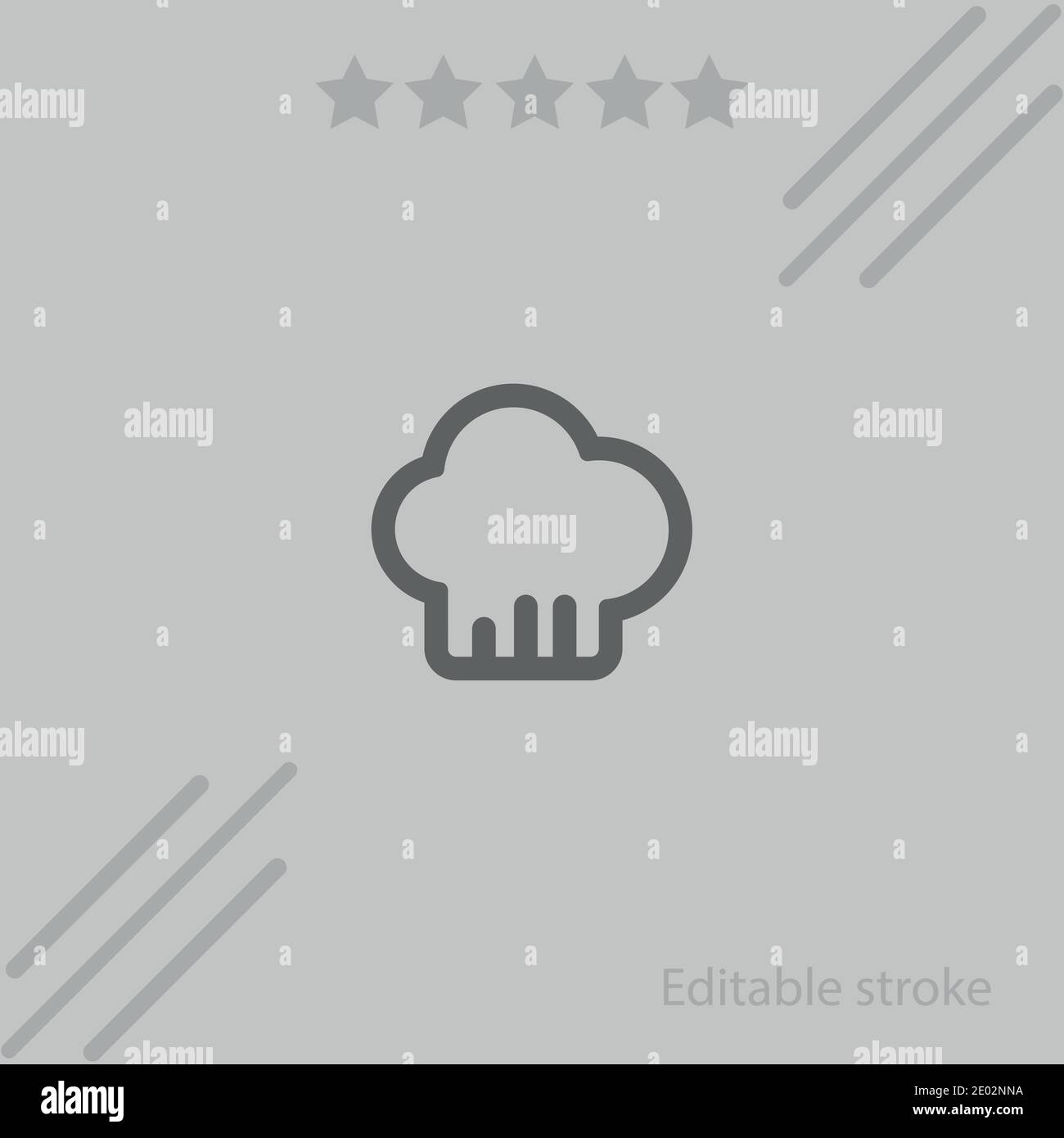 chef hat outline vector icon modern simple vector illustration Stock ...