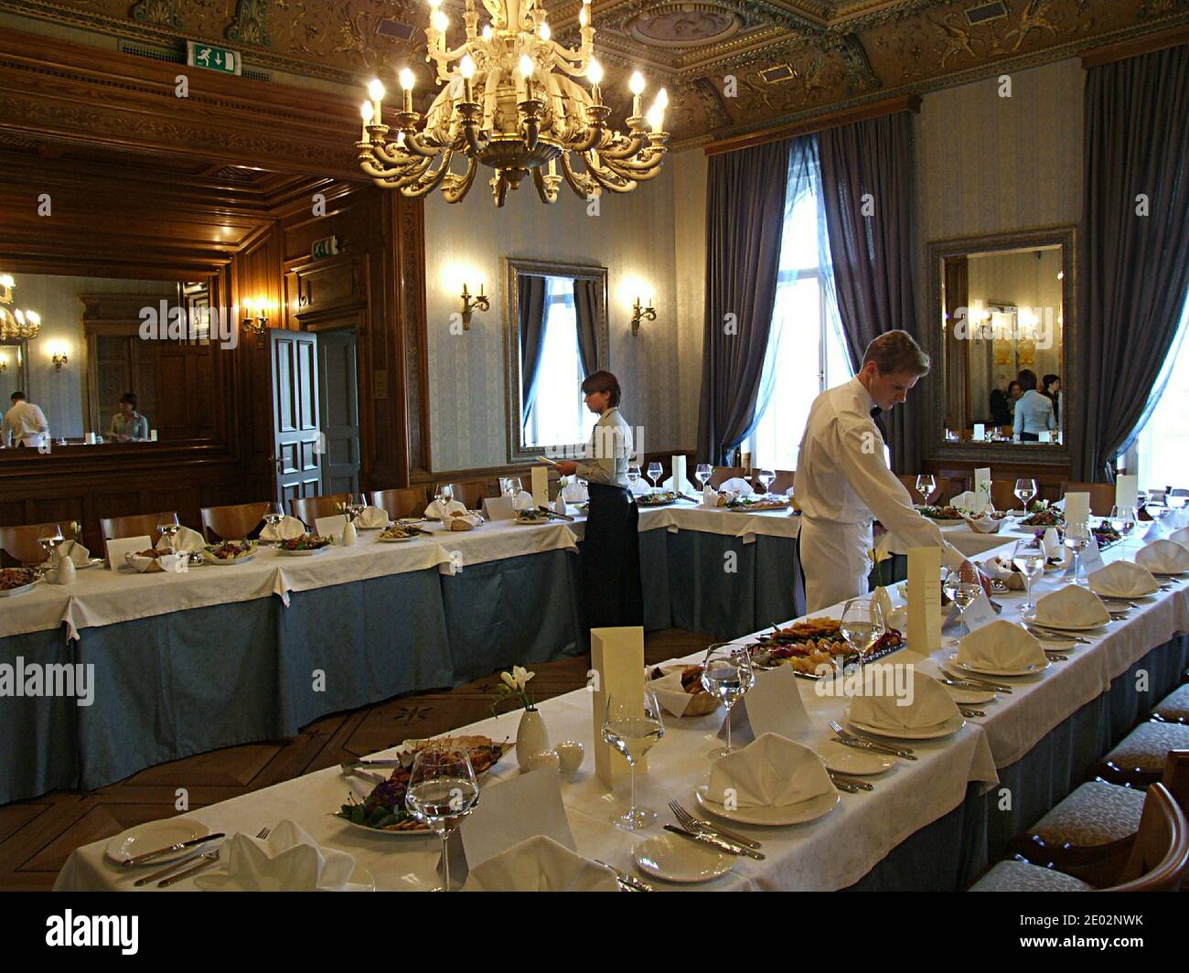 Banquet in a restaurant Stock Photo - Alamy