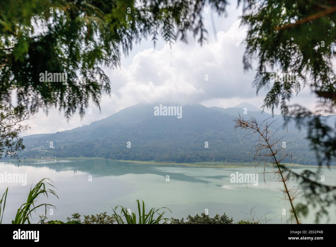 View of Tamblingan lake (Danau Tamblingan) from the top. Buleleng, Bali ...