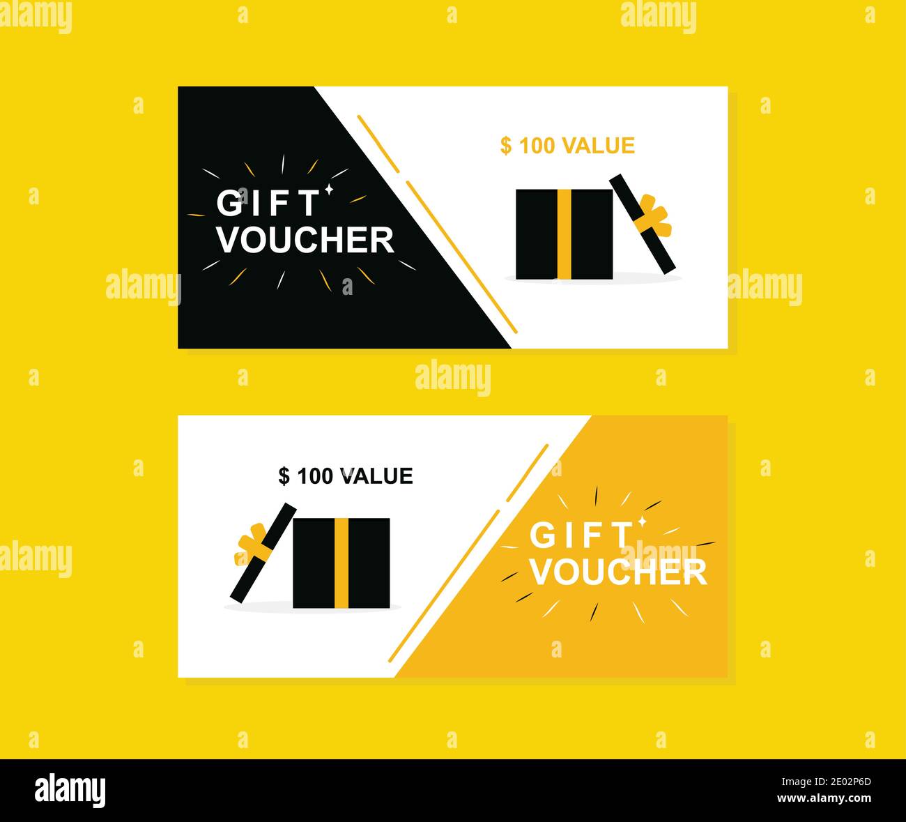 modern gift voucher illustration Stock Vector Image & Art - Alamy