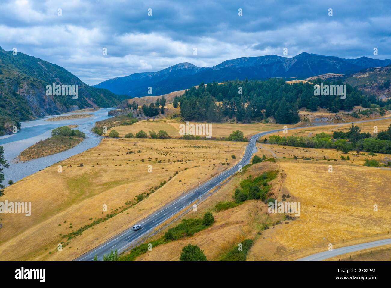 Landscape of Lewis pass in New Zealand Stock Photo - Alamy