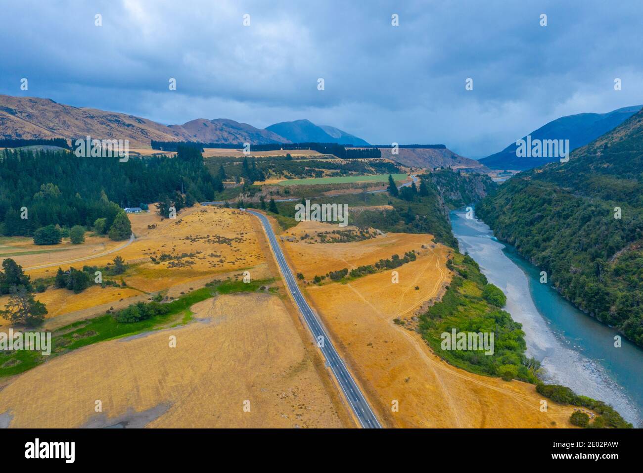 Landscape of Lewis pass in New Zealand Stock Photo - Alamy