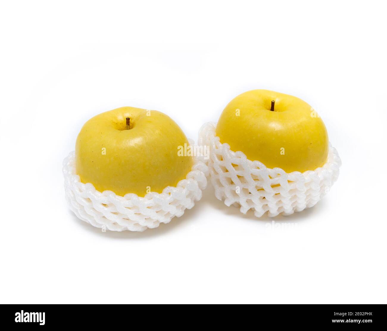 Organic Chinese pear or Korean snow pear isolated on white background ...