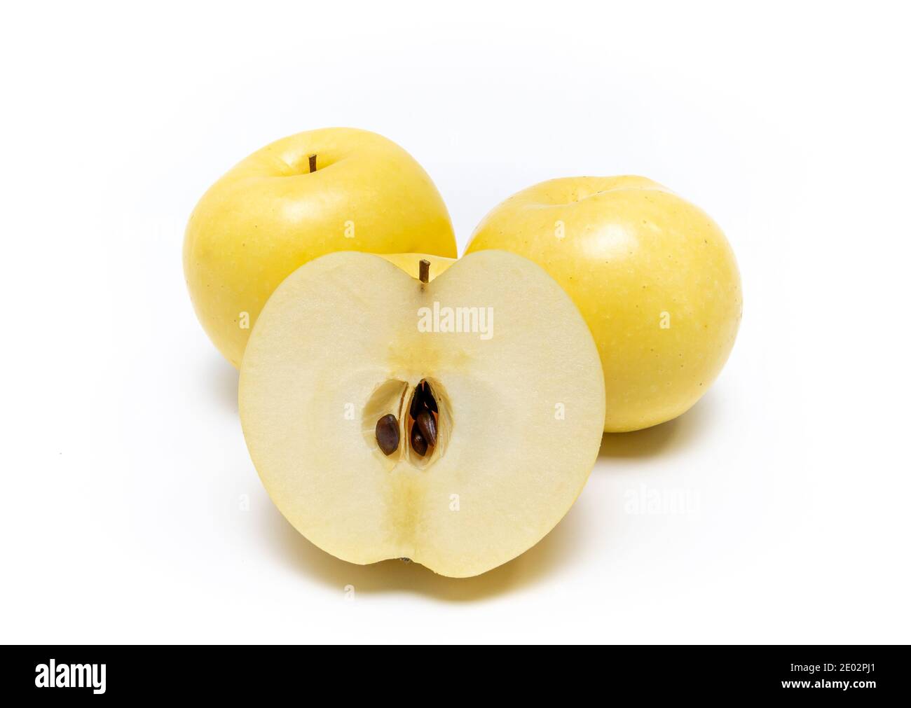 Organic Chinese pear or Korean snow pear isolated on white background ...