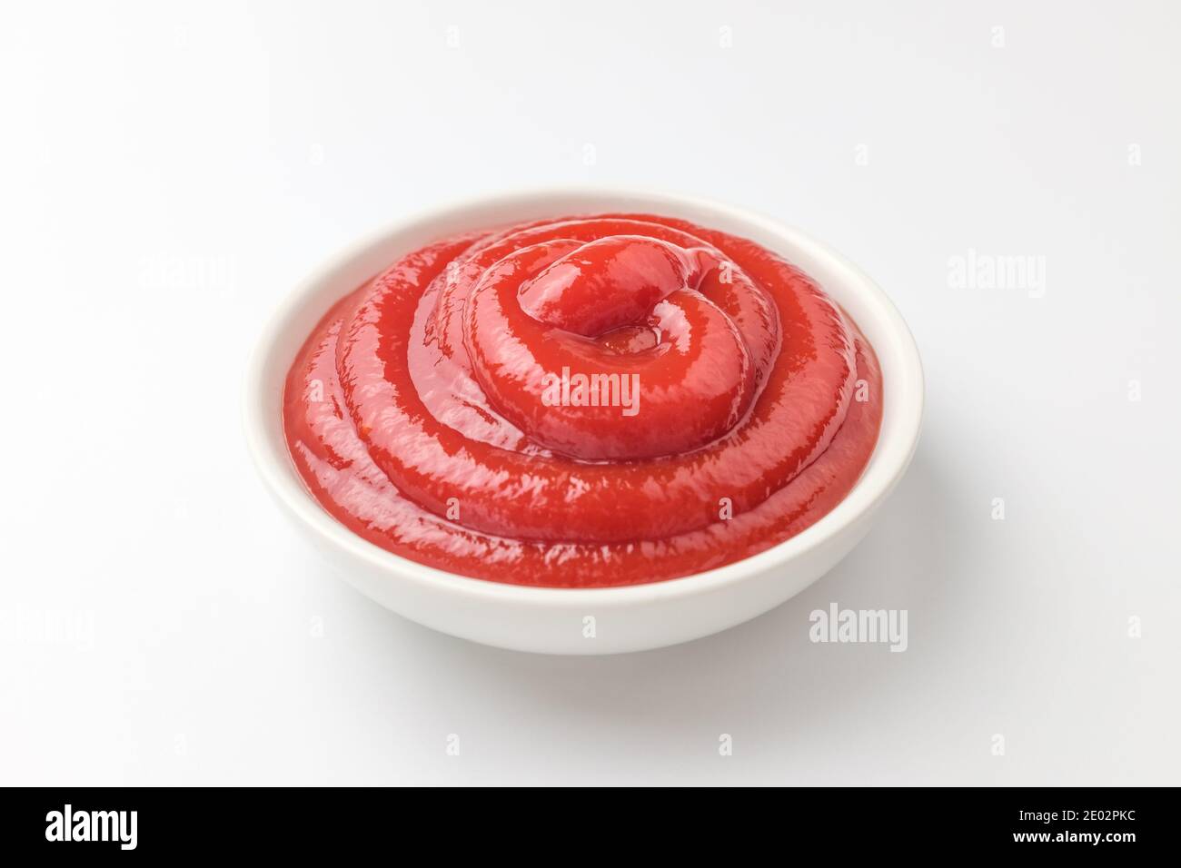 Tomato ketchup on white background Stock Photo - Alamy
