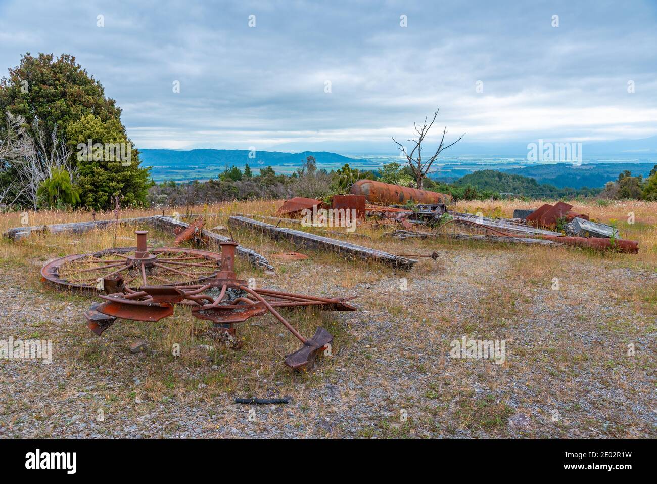 Old mining site at Waiuta, New Zealand Stock Photo - Alamy