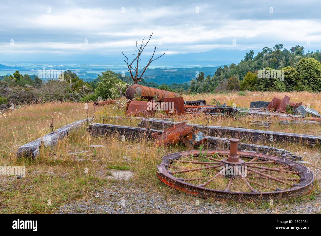 Old mining site at Waiuta, New Zealand Stock Photo - Alamy