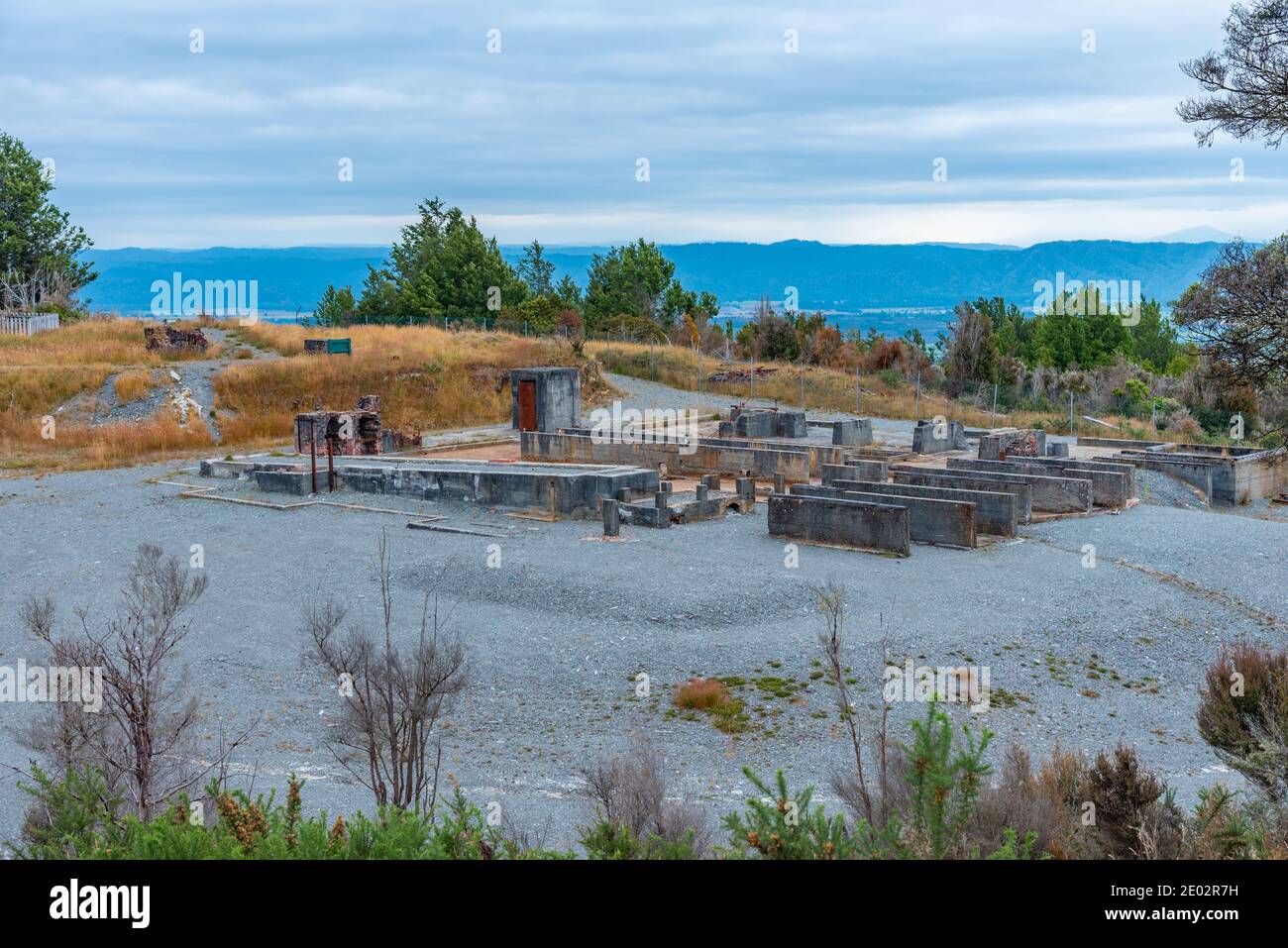Old mining site at Waiuta, New Zealand Stock Photo - Alamy