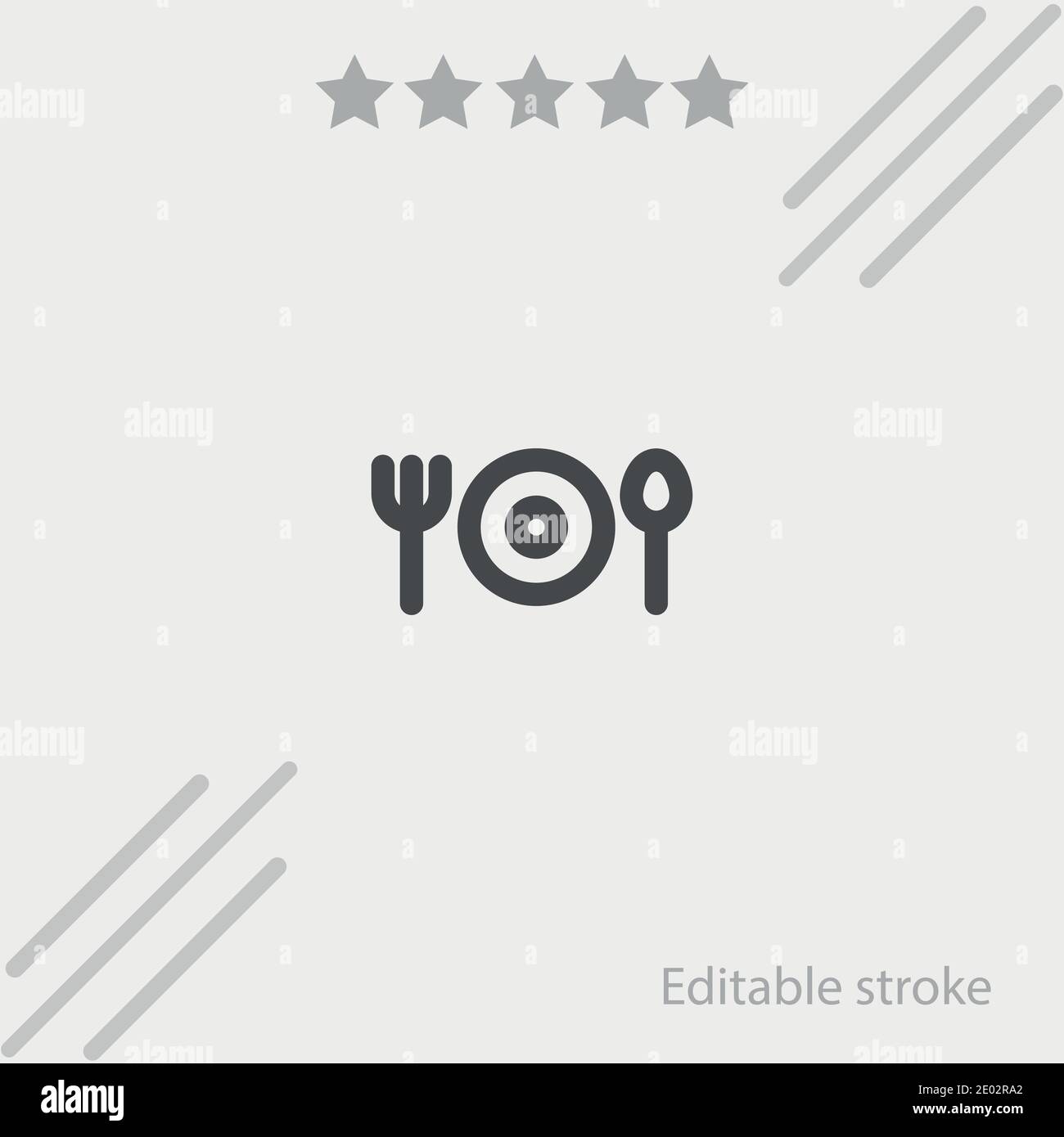 restaurant eating tools vector icon modern simple vector illustration ...