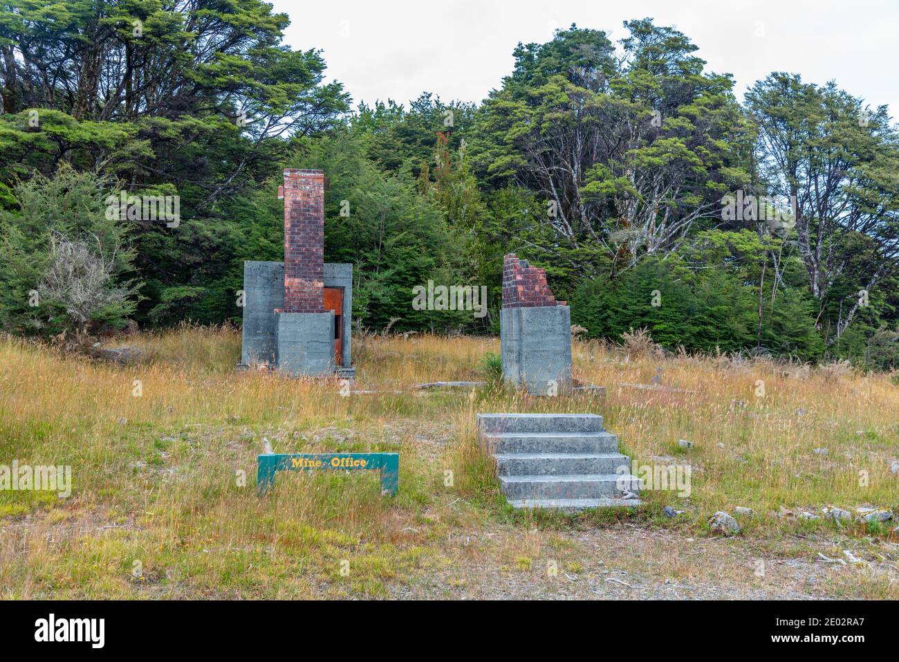 Old mining site at Waiuta, New Zealand Stock Photo - Alamy