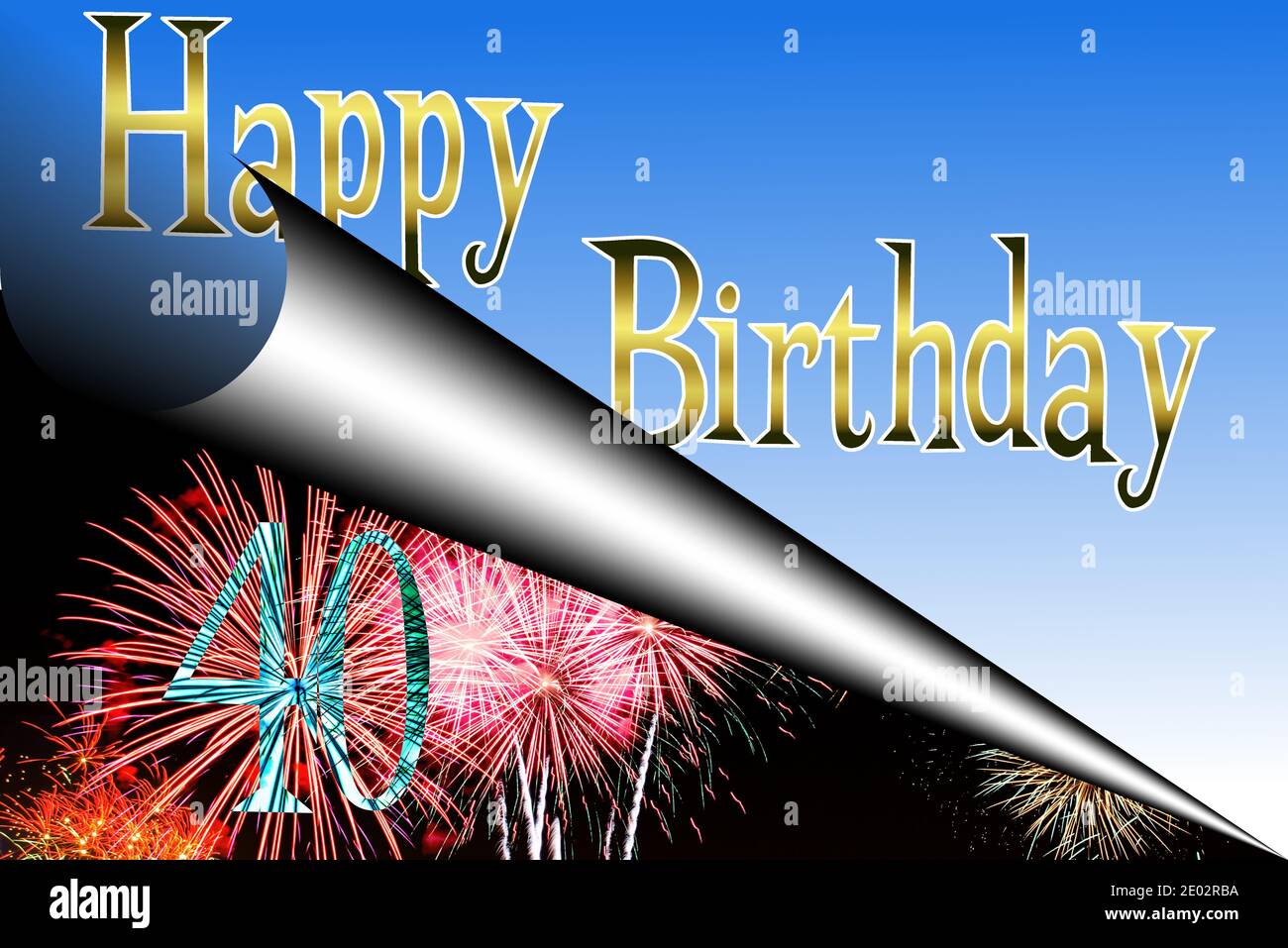 40th birthday background hi-res stock photography and images - Alamy