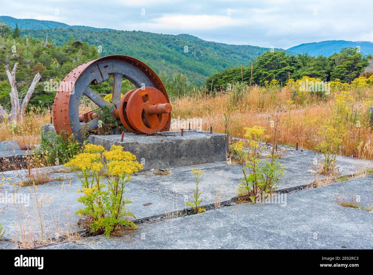 Old mining site at Waiuta, New Zealand Stock Photo - Alamy