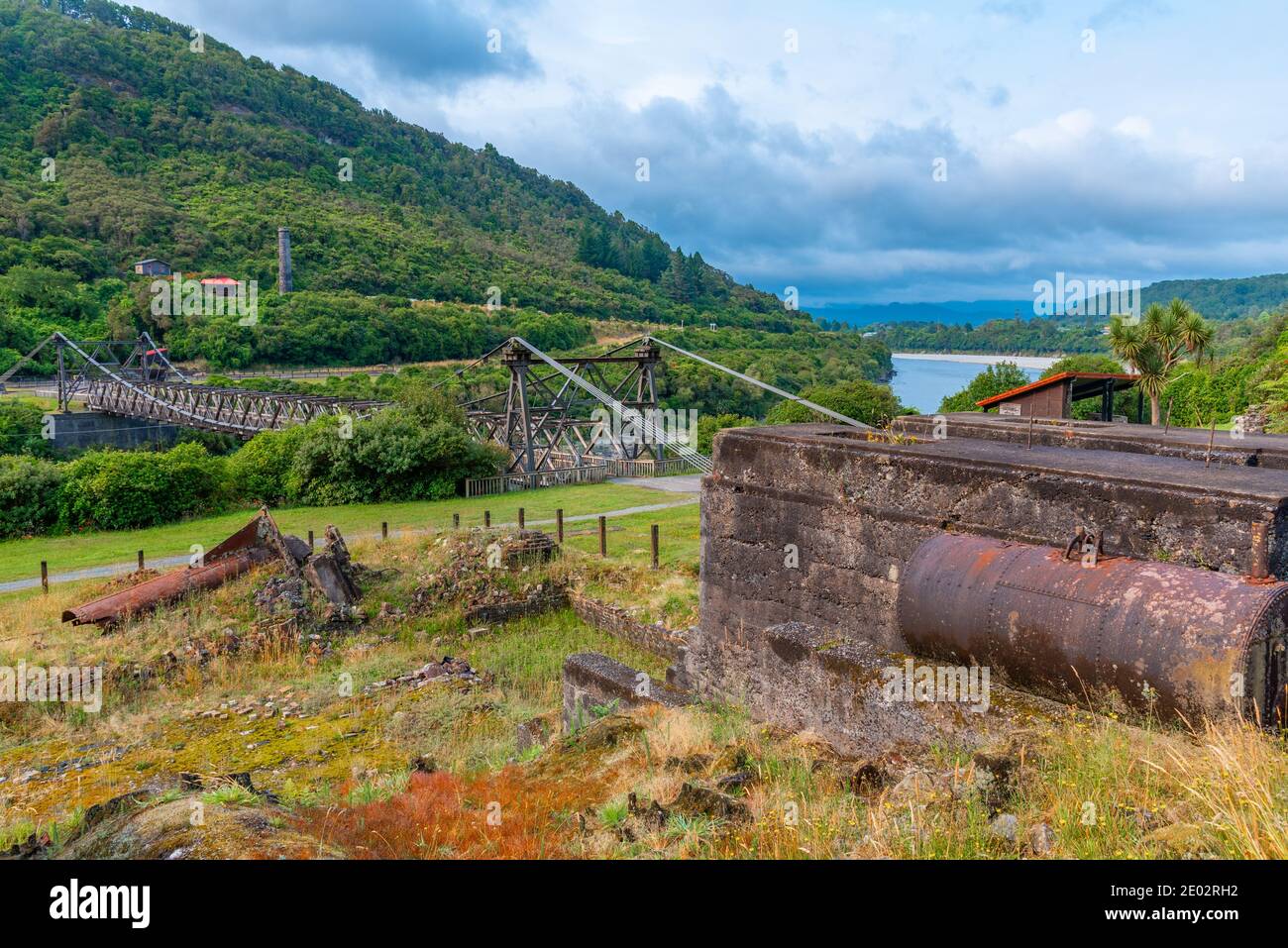 Brunner Mine Historic Area in New zealand Stock Photo - Alamy