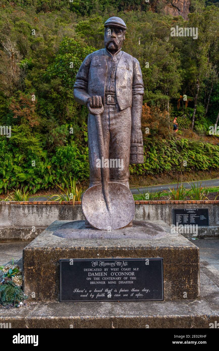 Brunner Mine Historic Area in New zealand Stock Photo - Alamy