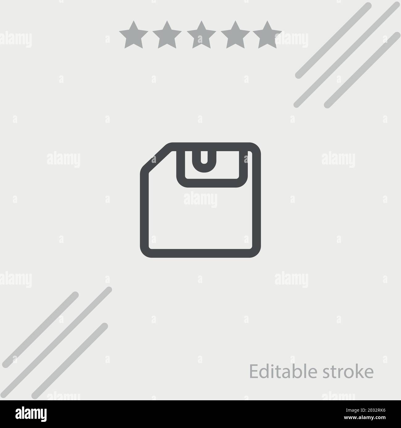 save outlined diskette vector icon modern simple vector illustration ...