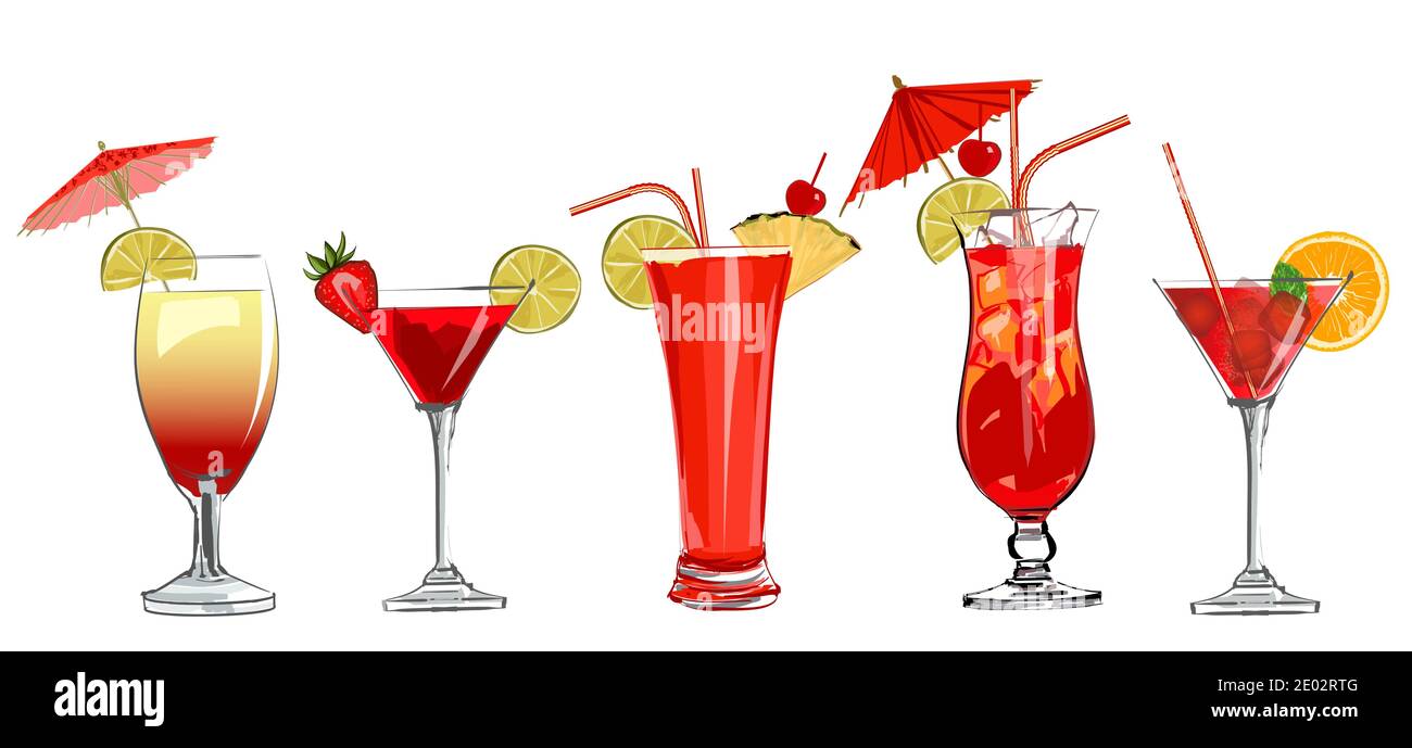 Style cocktails Stock Vector Images - Alamy