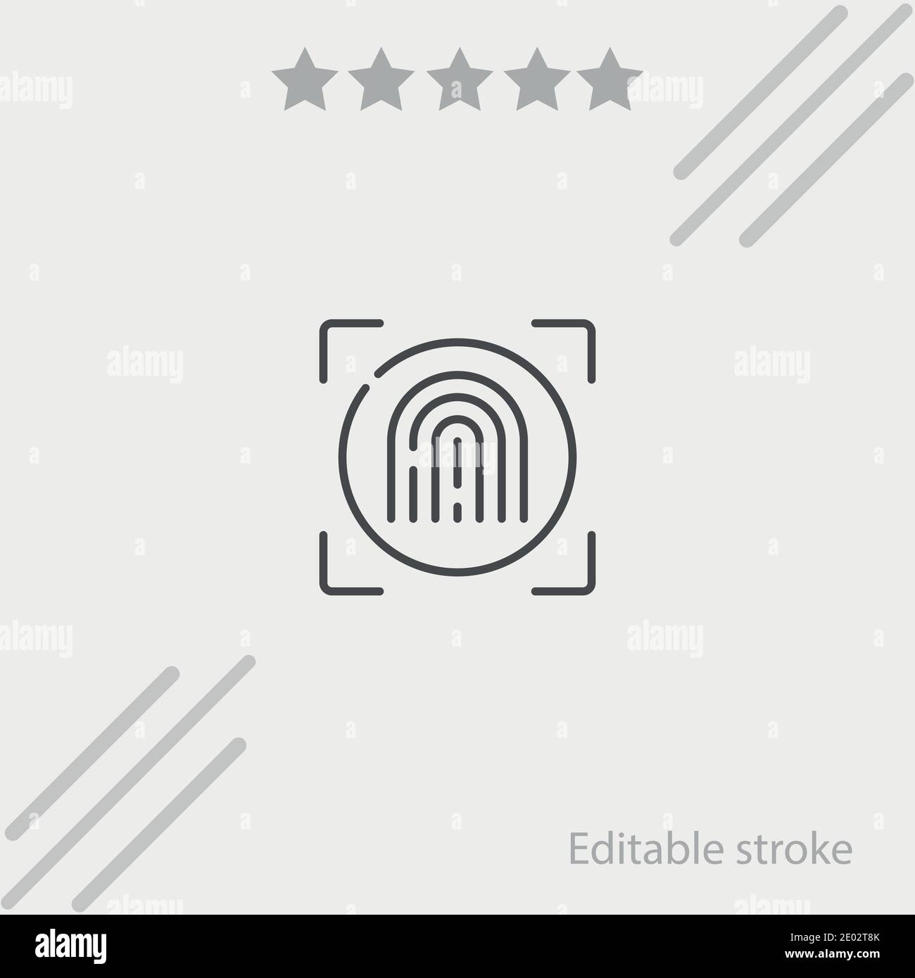 fingerprint vector icon modern simple vector illustration Stock Vector ...