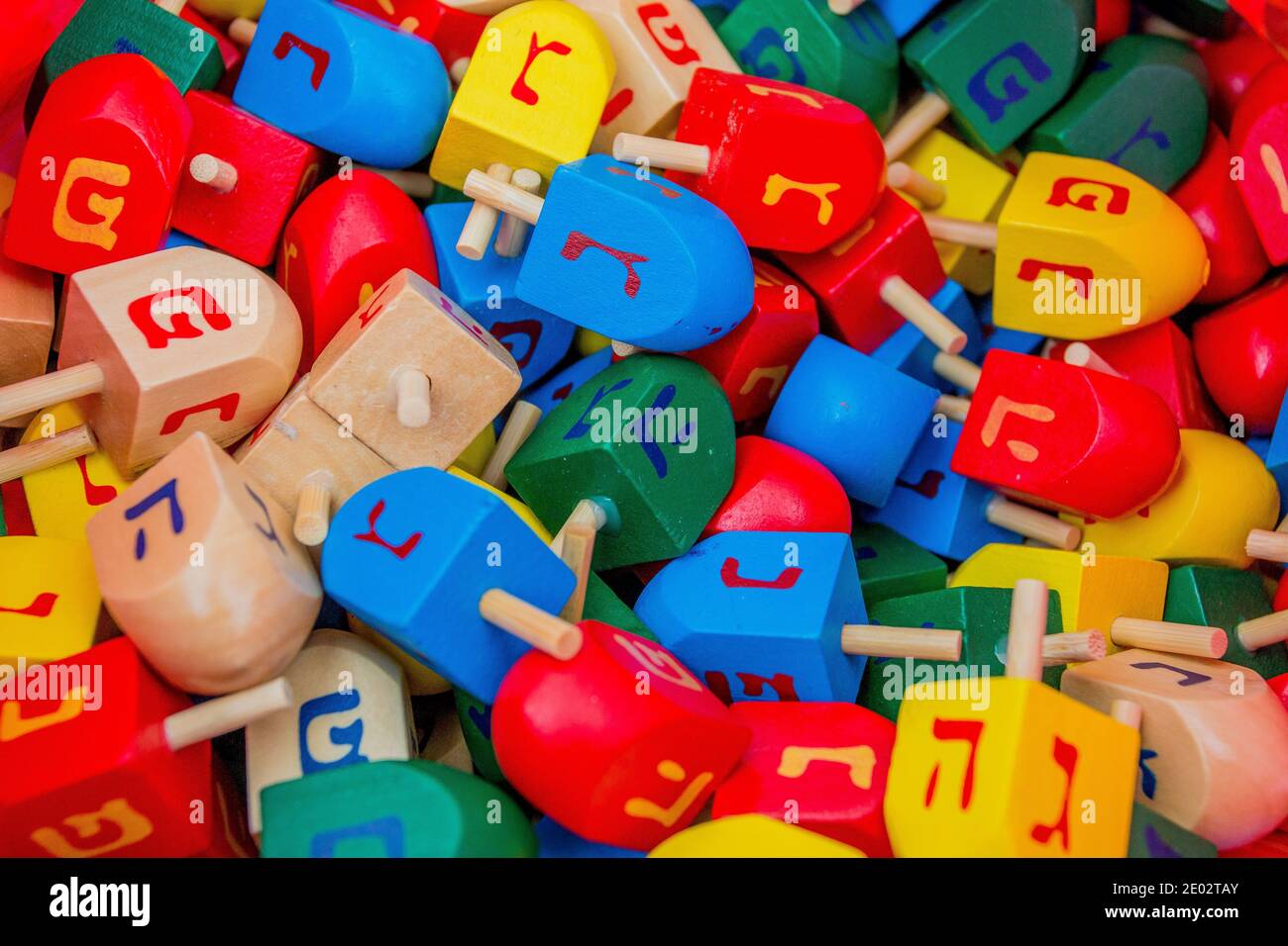 Sevivon or Dreidel a spinning top traditionally played during Chanukah ...