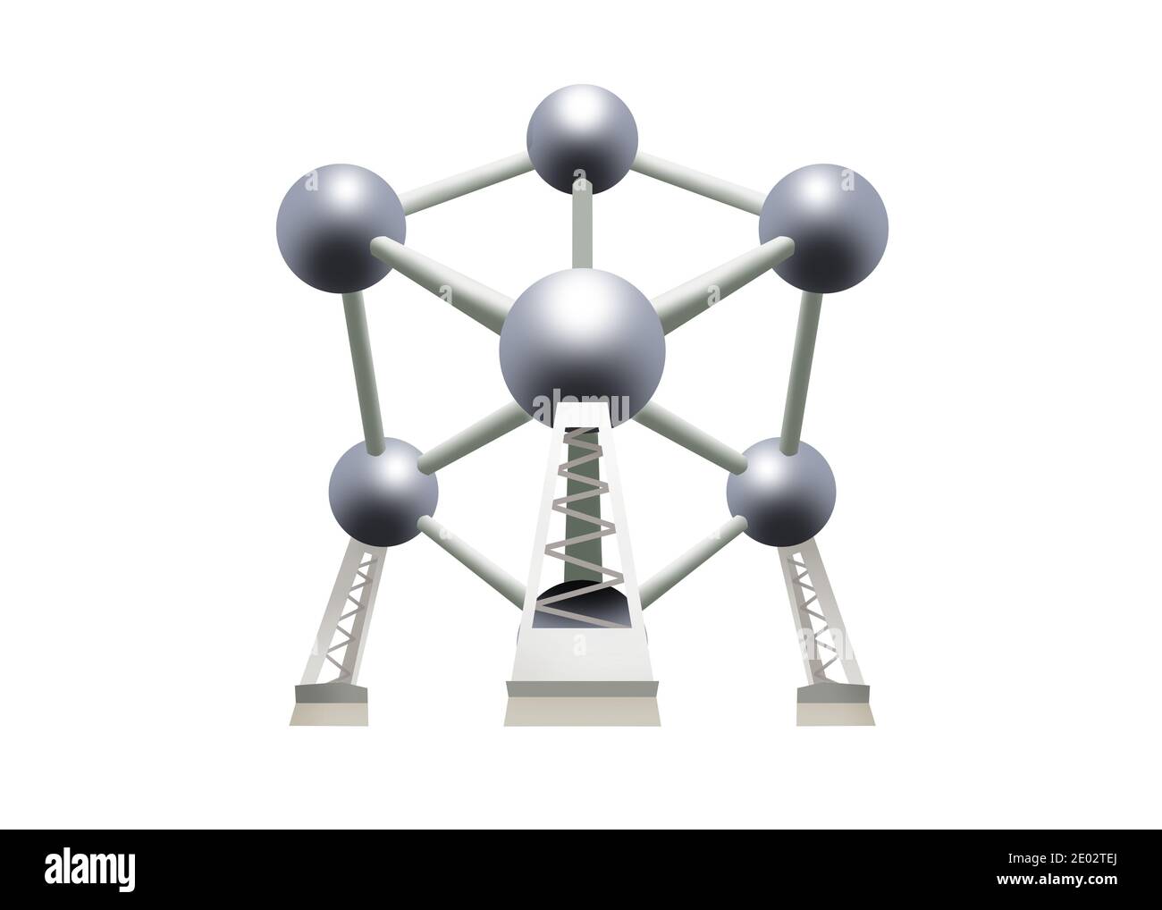 Design museum atomium brussels Cut Out Stock Images & Pictures - Alamy