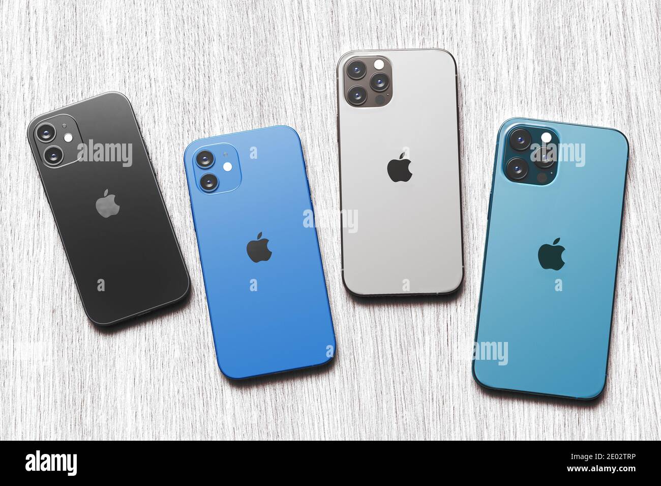 ITALY -01 NOVEMBER, 2020: Iphone 12, 12 Mini, 12 Pro and 12 Max ...