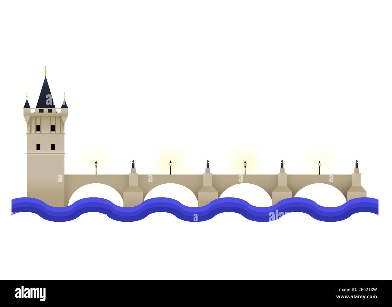 Medieval bridge clipart hi-res stock photography and images - Alamy
