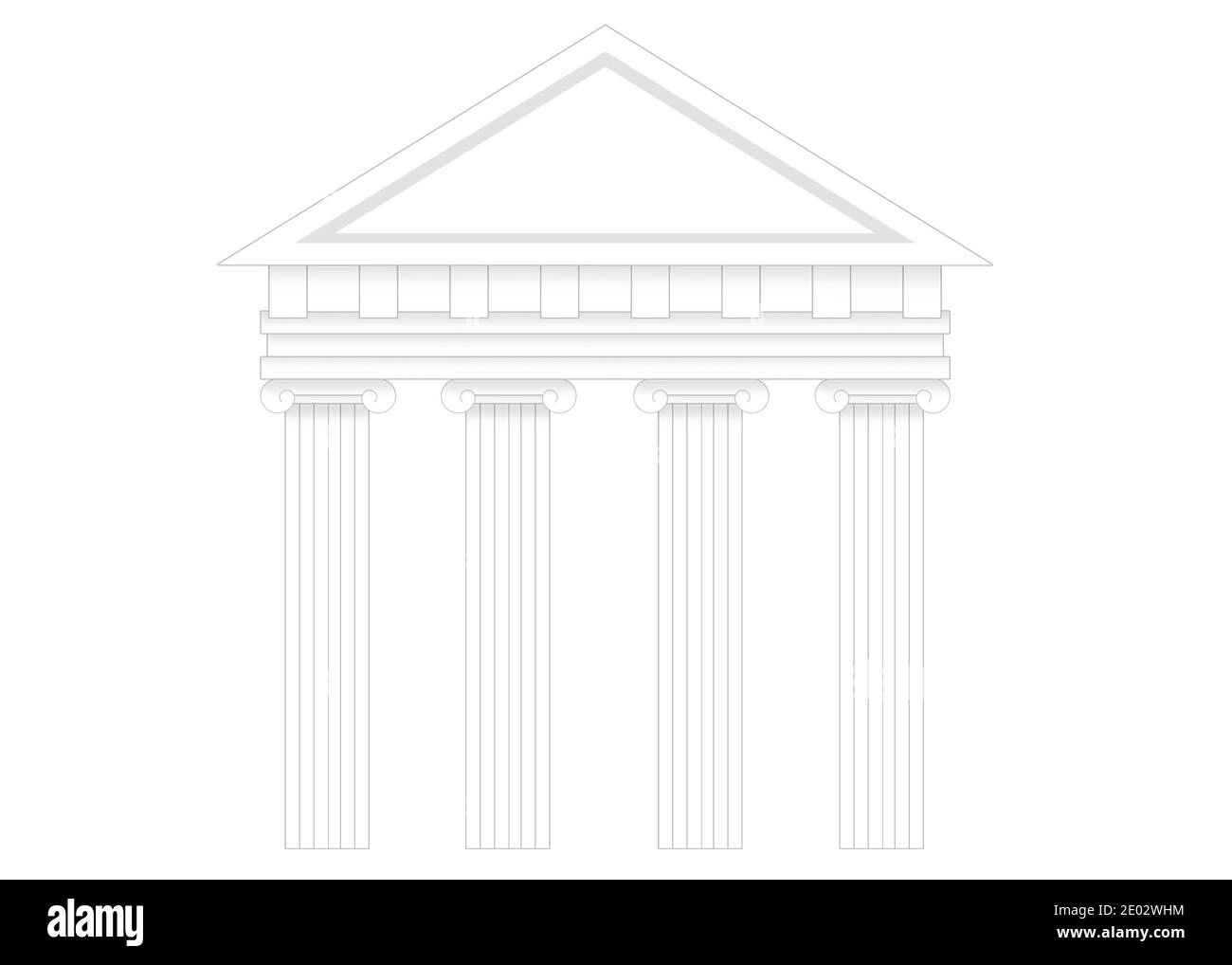 Landmark ancient greek temple Cut Out Stock Images & Pictures - Alamy