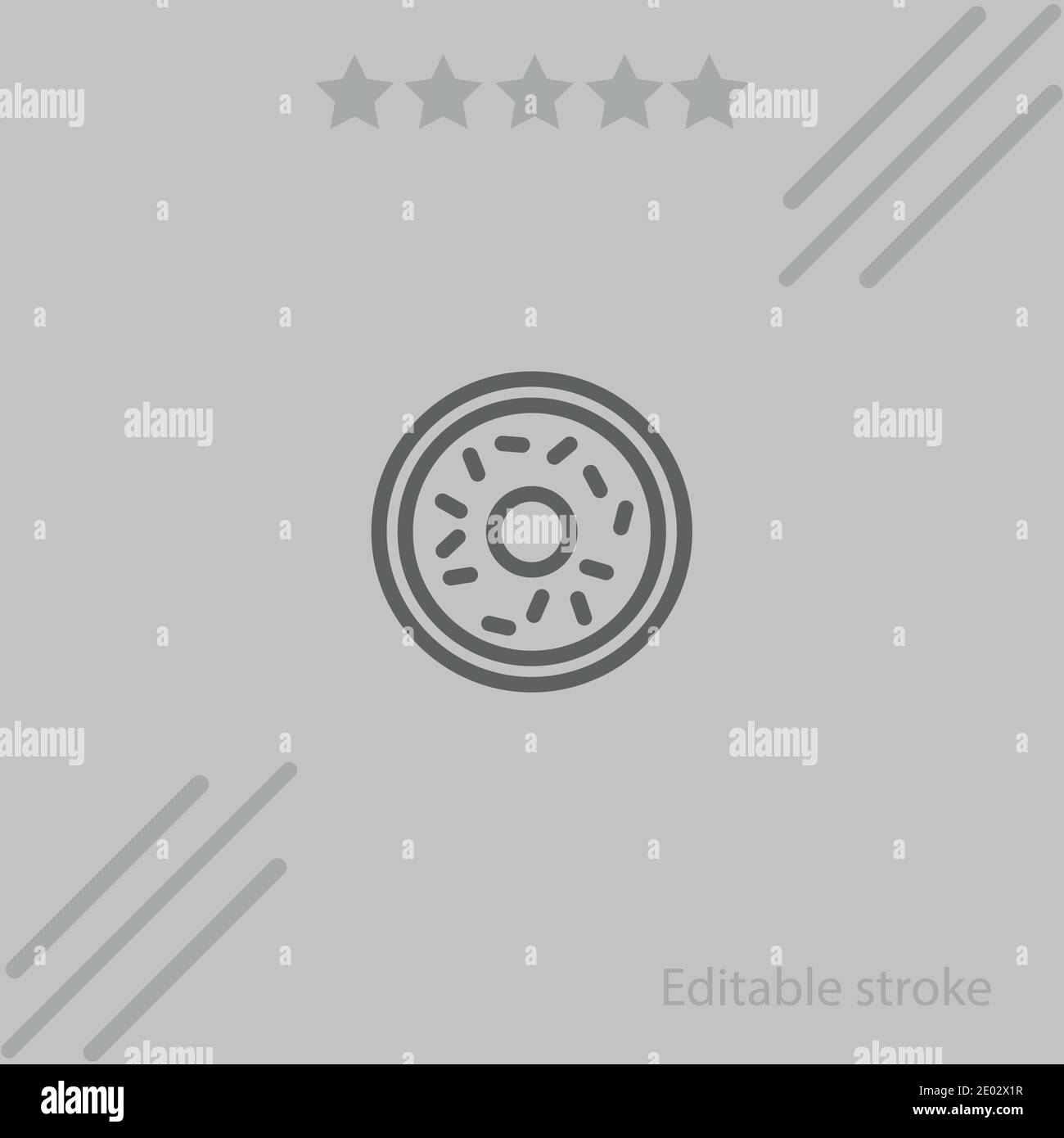 big donout vector icon modern simple vector illustration Stock Vector ...