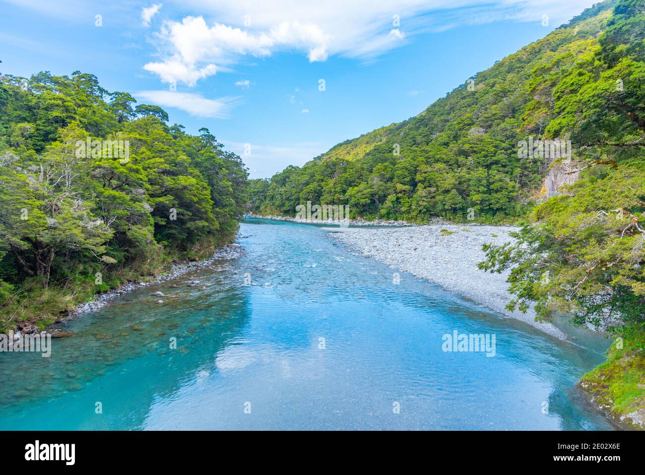 Makarora river valley hi-res stock photography and images - Alamy