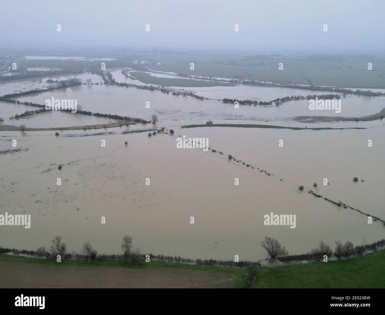 Villages around Peterborough flooded due to burst banks at The River ...