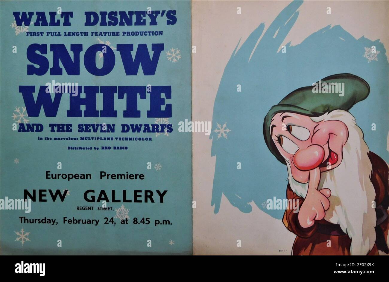 WALT DISNEY's SNOW WHITE AND THE SEVEN DWARFS 1937 supervising director ...