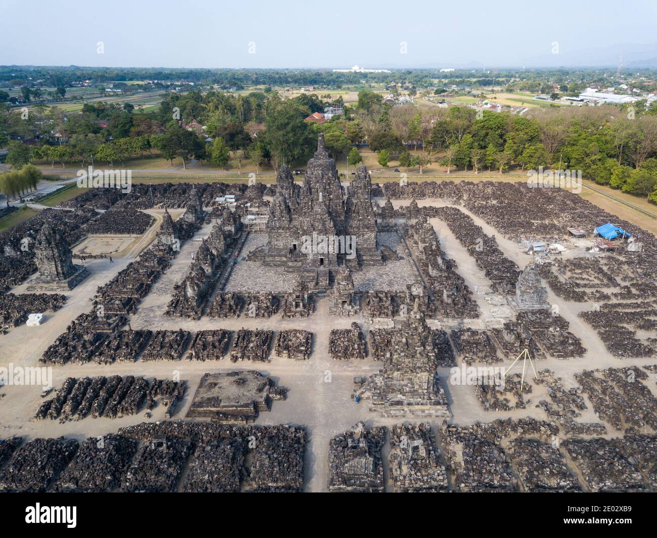 Prambanan drone hi-res stock photography and images - Alamy