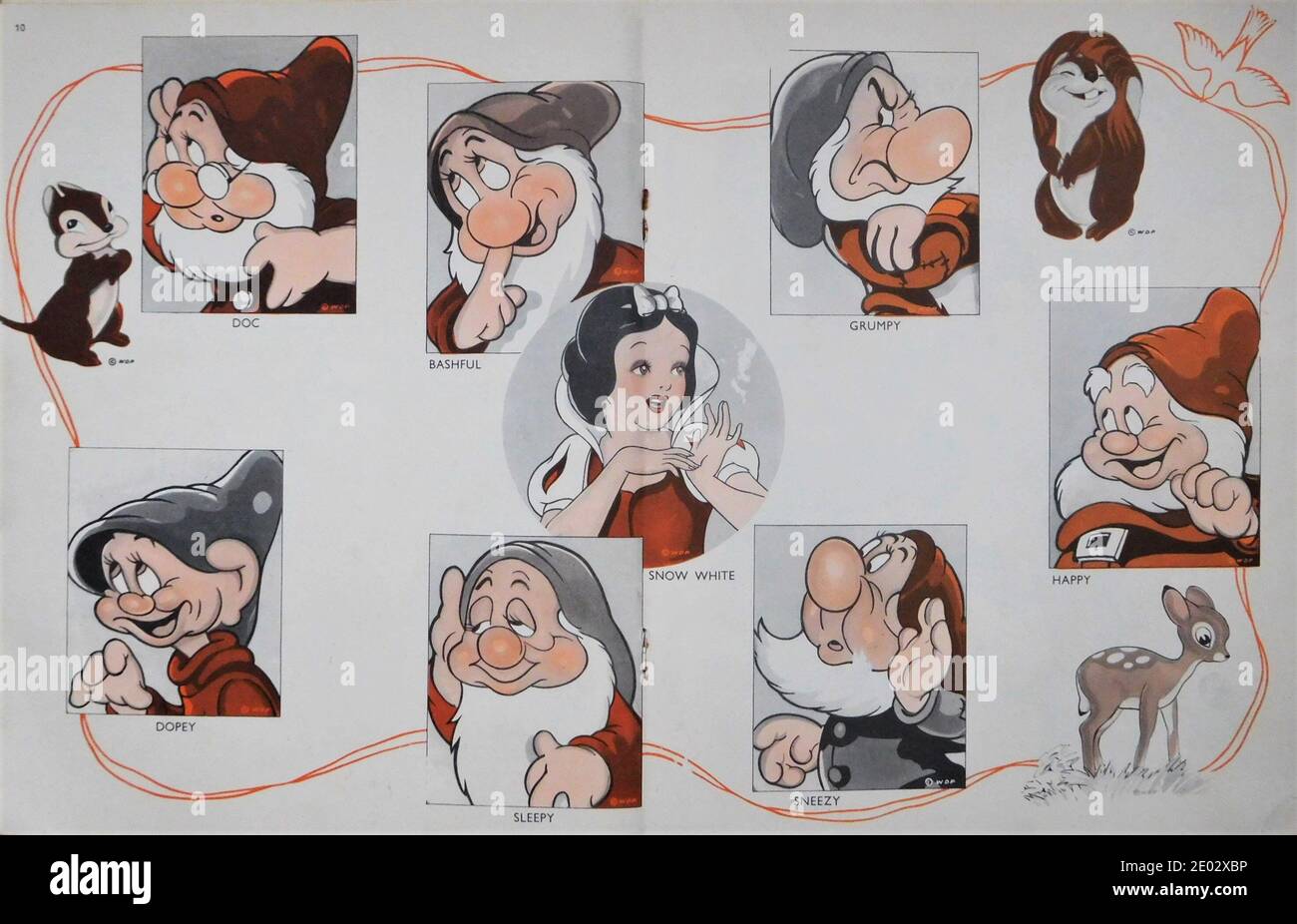 WALT DISNEY's SNOW WHITE AND THE SEVEN DWARFS 1937 supervising director ...