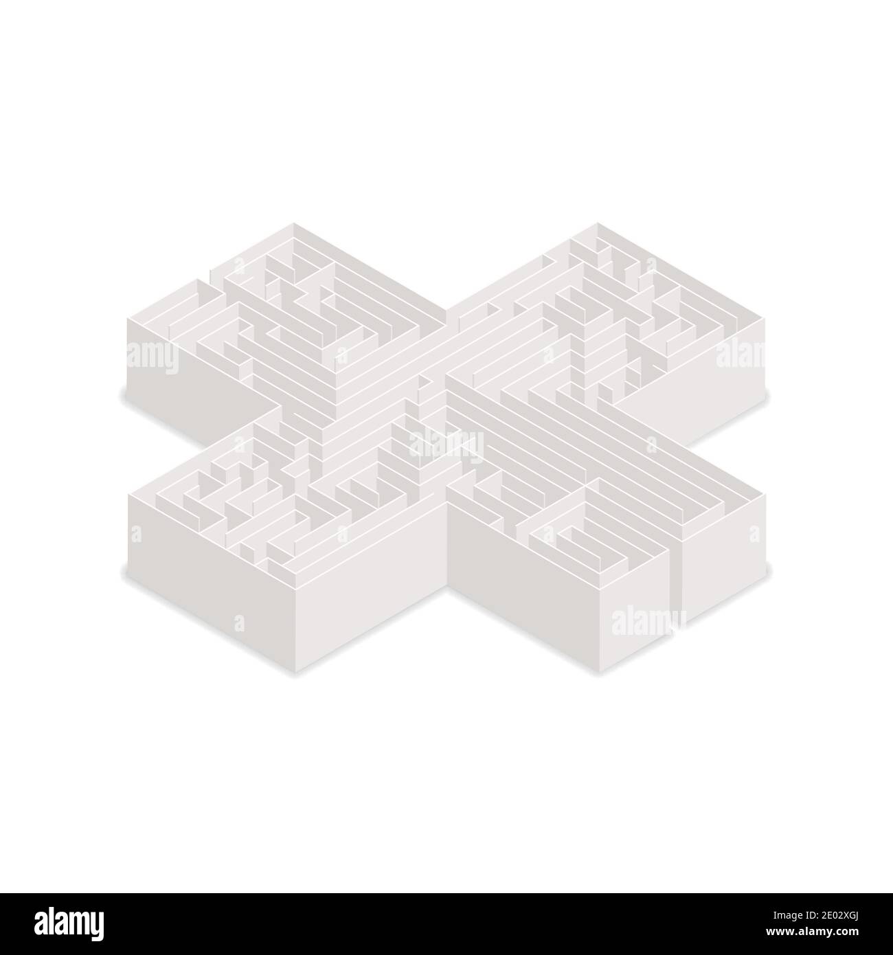 Cross labyrinth Cut Out Stock Images & Pictures - Alamy
