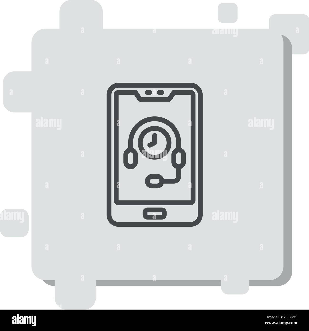 call center vector icon modern simple vector illustration Stock Vector ...