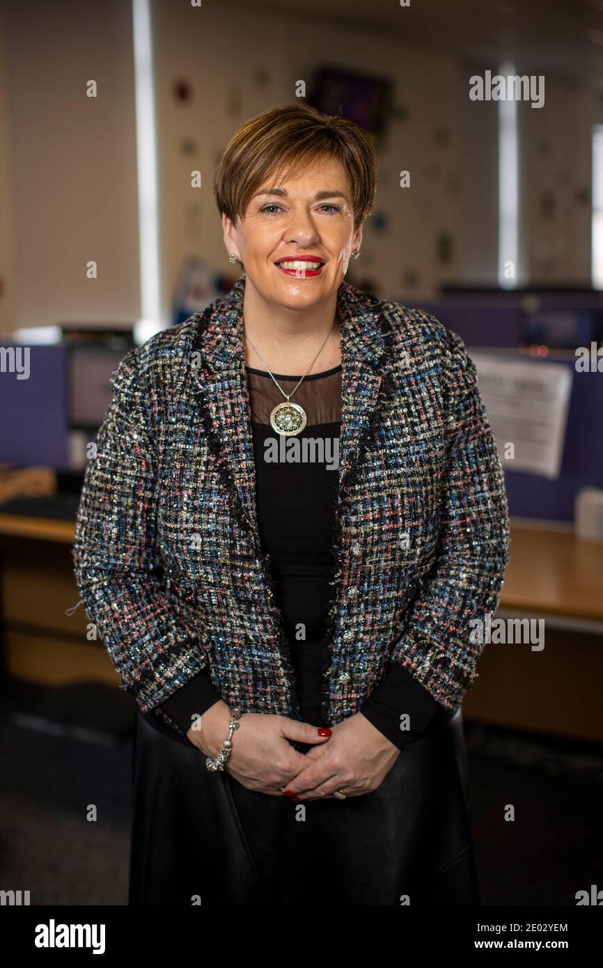 Cheryl Stewart, manager of the BT Contact Centre in Northern Ireland ...