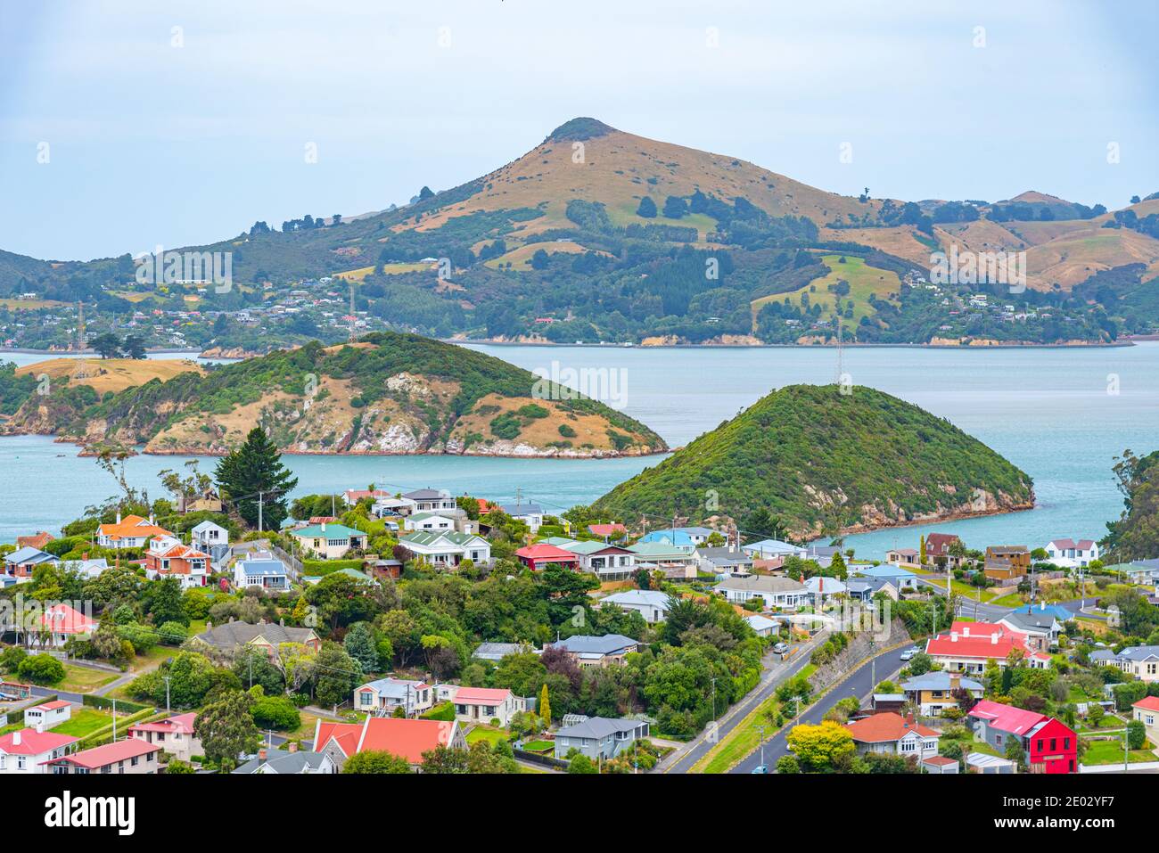 Aerial view of Port Chalmers in New Zealand Stock Photo - Alamy